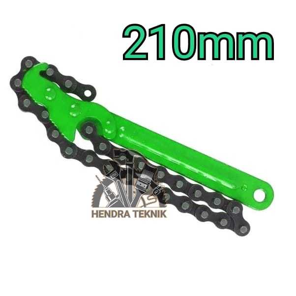 Jual KUNCI FILTER RANTAI 8" CHAIN OIL FILTER WRENCH 210mm ALAT BUKA ...
