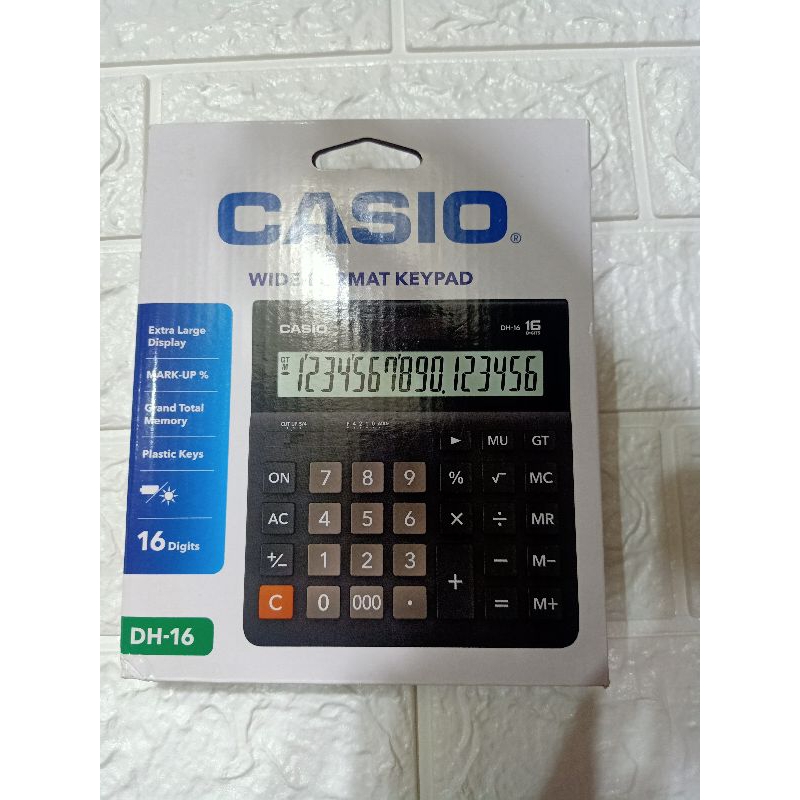 Jual KALKULATOR CASIO DH-16 ORIGINAL / 16 DIGIT | Shopee Indonesia