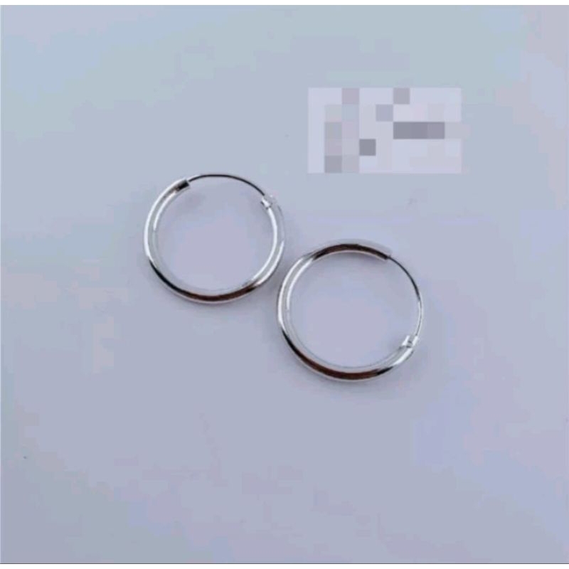 Jual anting gipsy polos anak titanium silver anti karat | Shopee Indonesia
