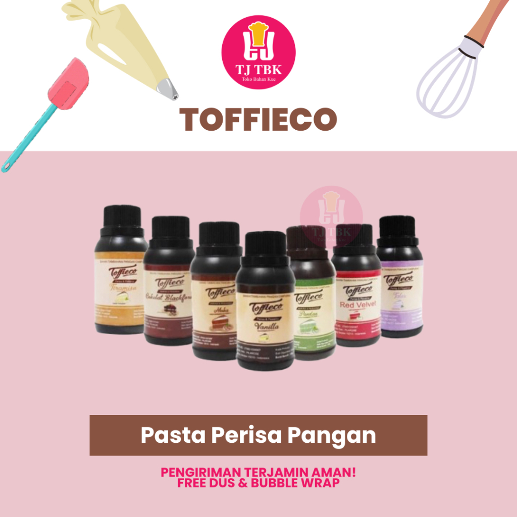 Jual TOFFIECO Pasta Blueberry/Strawberry/Coklat/Moka/Pandan Wangi/Talas ...