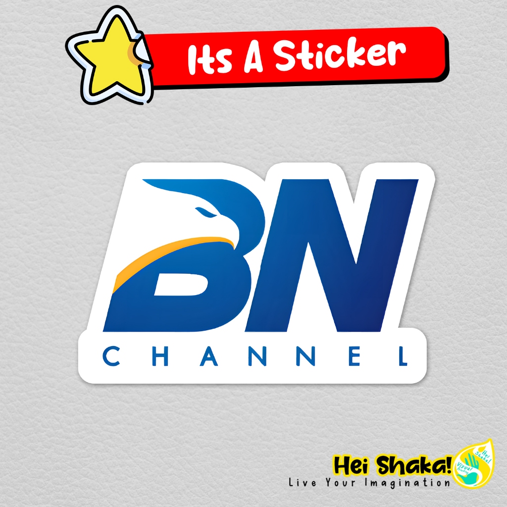 Jual Stiker BN CHANNEL Sticker Stasiun TV Televisi Indonesia FTA Vinyl ...