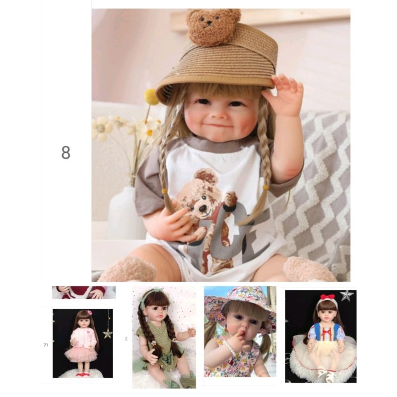 Jual Ready Boneka Body Full Silikon Lucu Cantik 55 cm +- Impor | Shopee ...