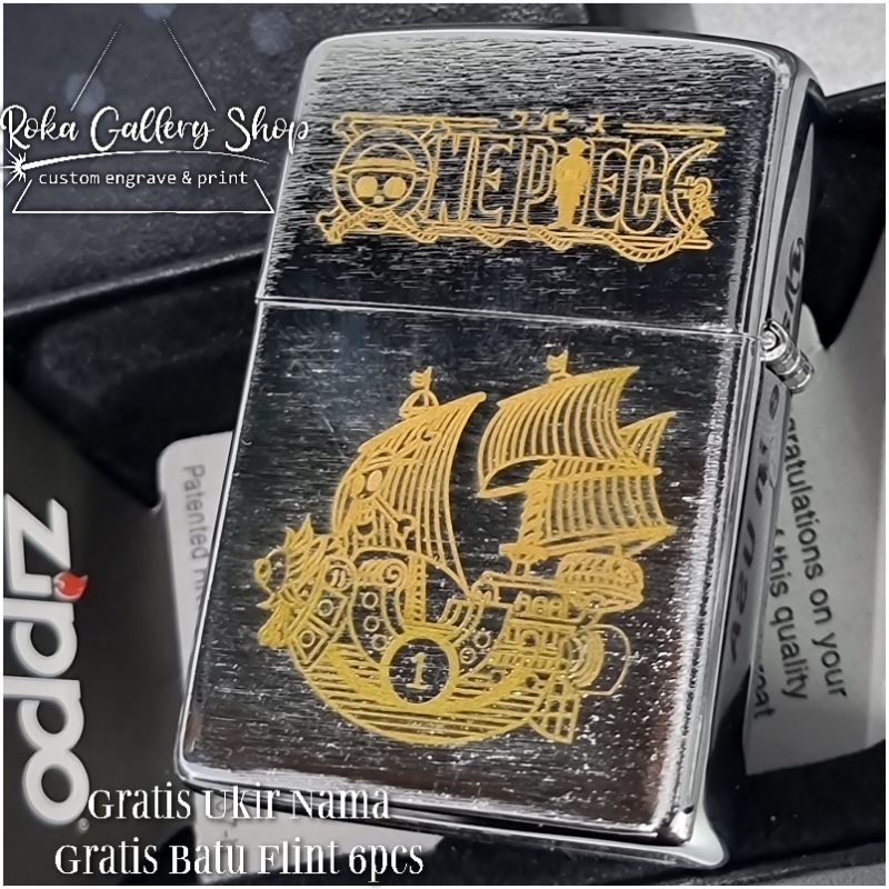 Jual korek api zippo one piece kapal thousand sunny going merry ...