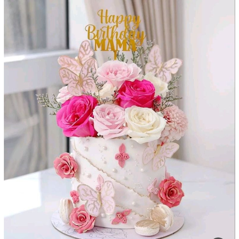 Jual Kue ulang tahun costume bunga | Shopee Indonesia