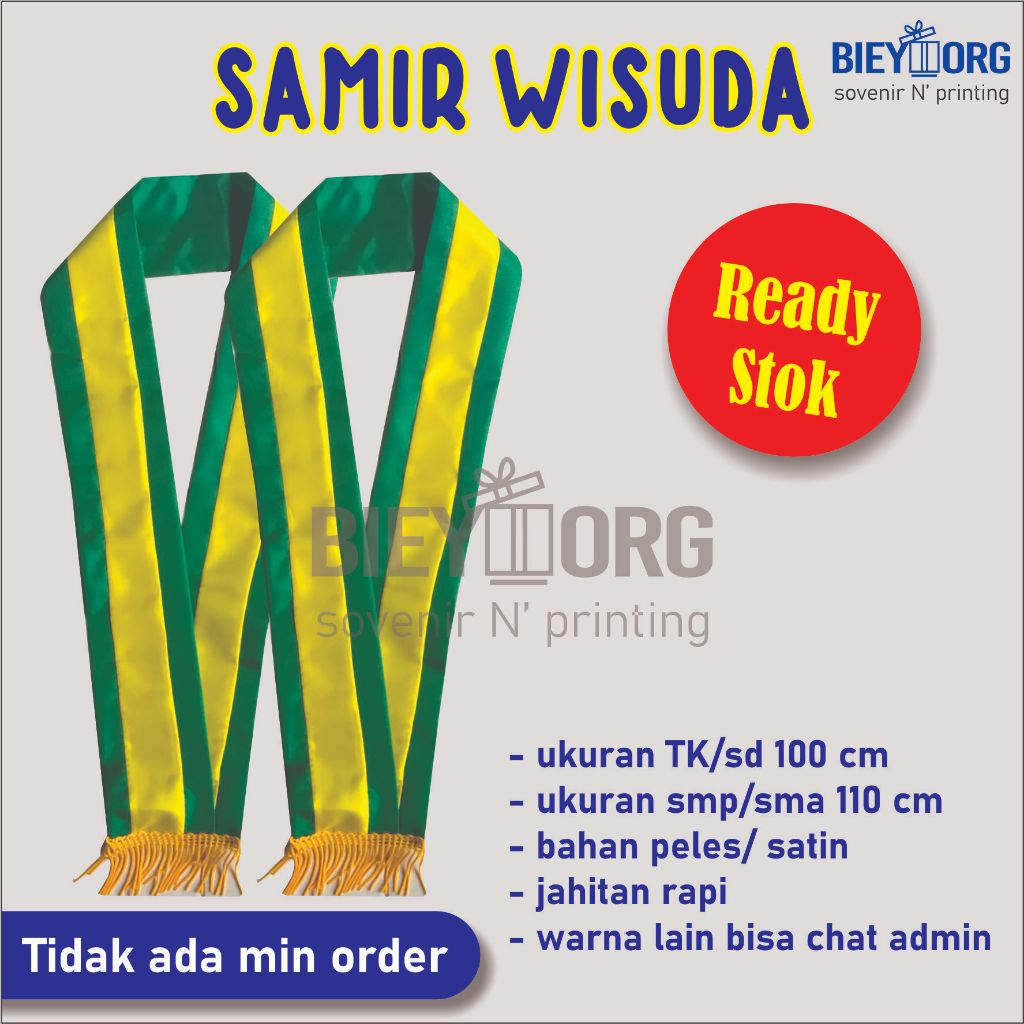 Jual SAMIR MURAH PELES | SAMIR WISUDA | SASH WISUDA | SAMIR SEKOLAH ...