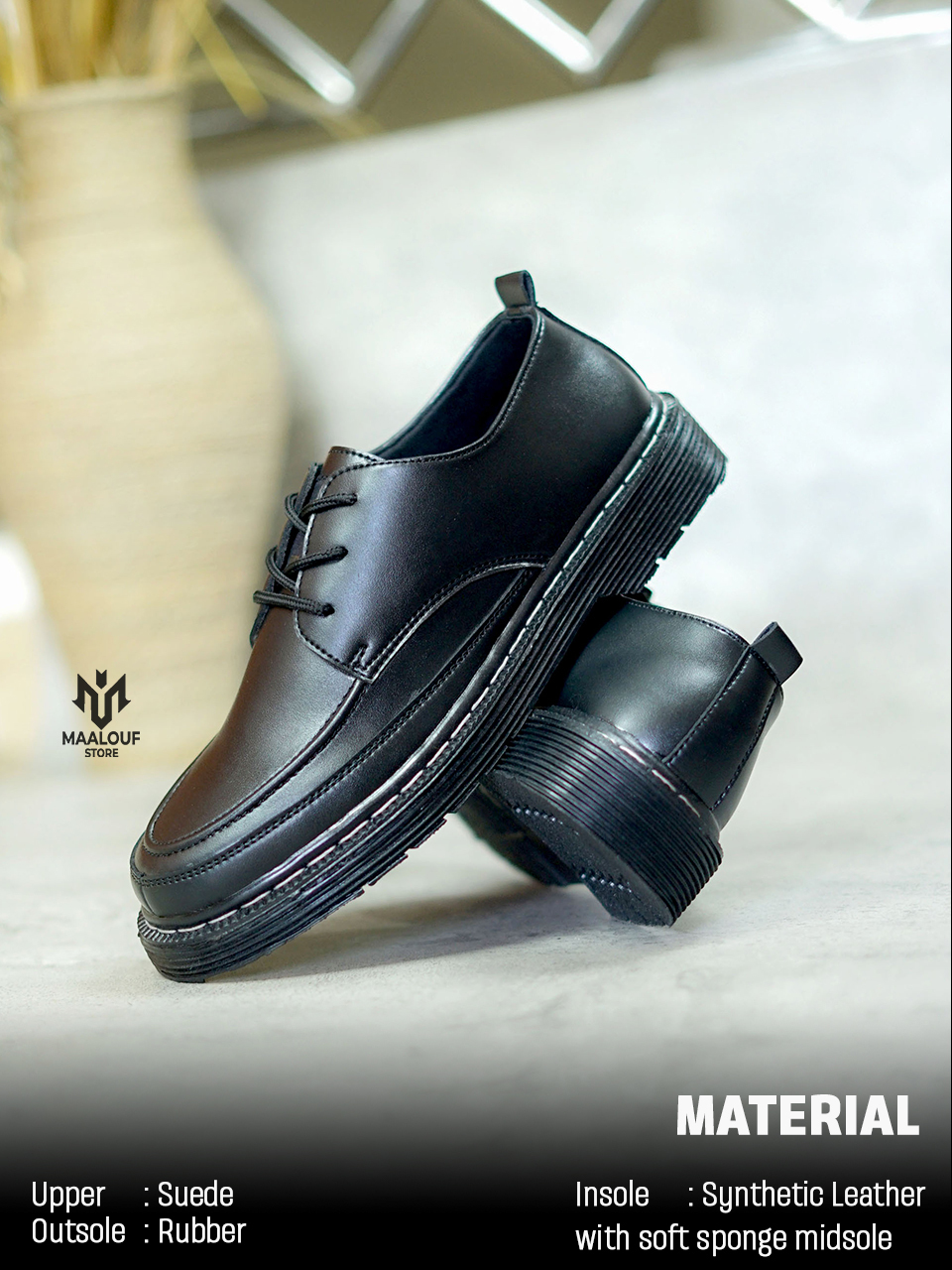 Jual GOGON - Sepatu Docmart Pria - Dokmart Cowok Tali Formal Kerja ...