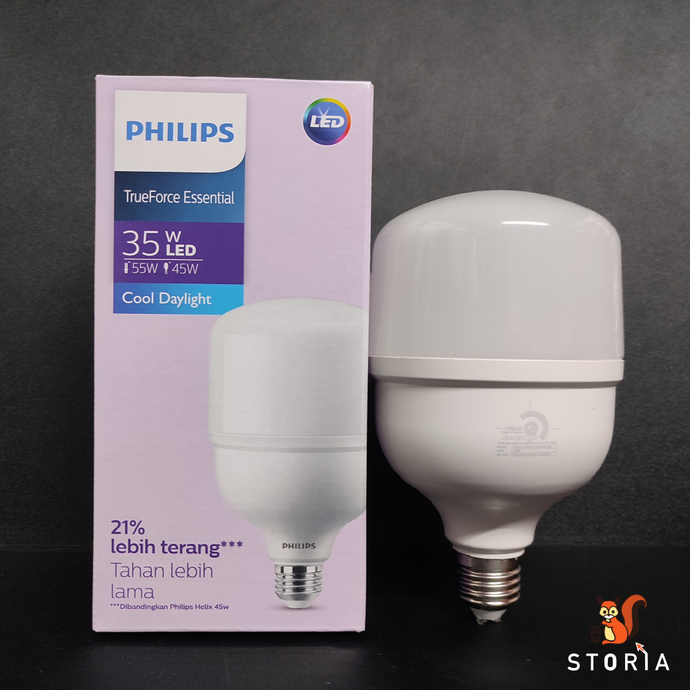 Jual Lampu LED Philips TrueForce Essential 35W Cahaya Putih Cool Daylight / Lampu LED Hemat ...