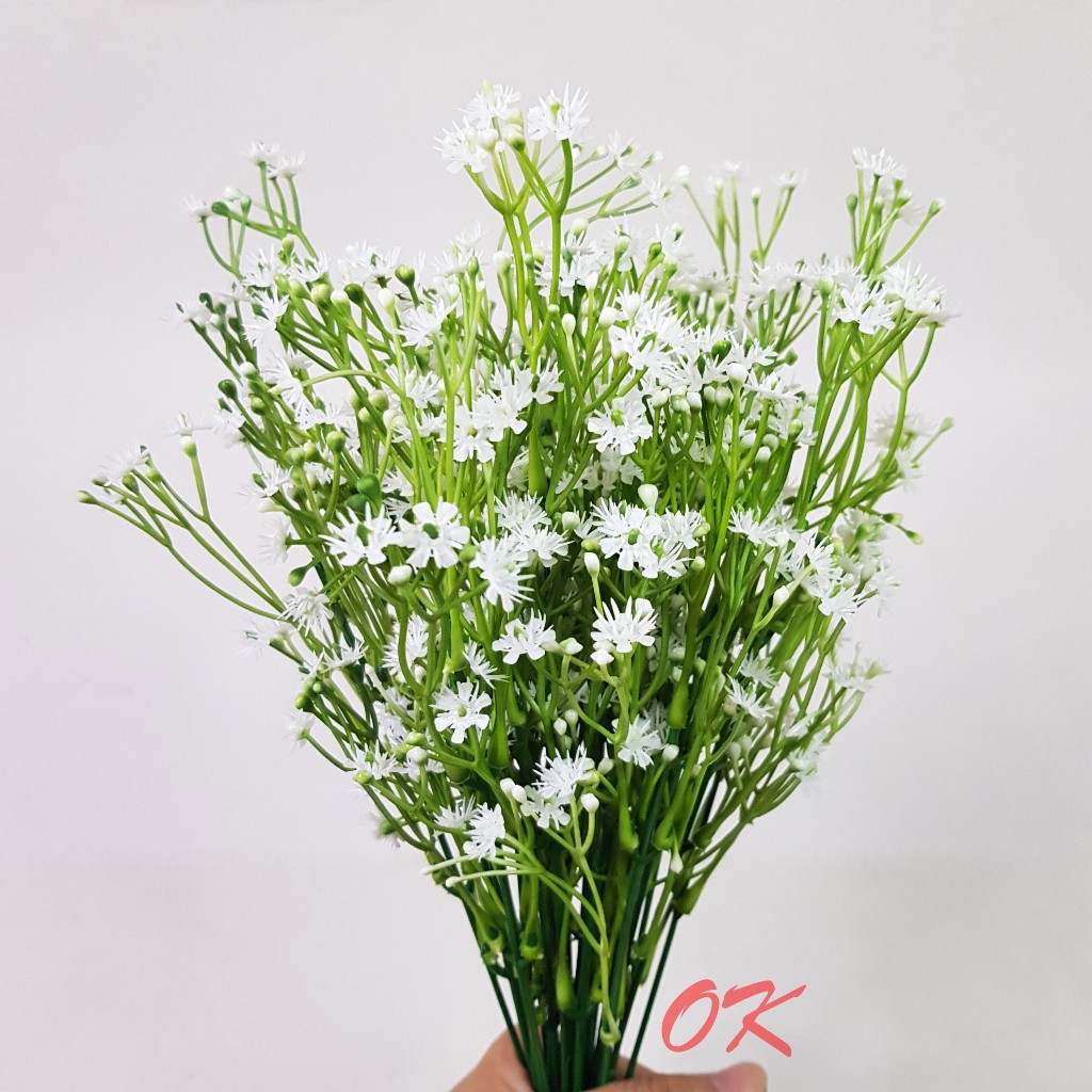 Jual OKB Bunga Pikok Artificial Flower Baby Breath Gypsophila Peacock 5 ...