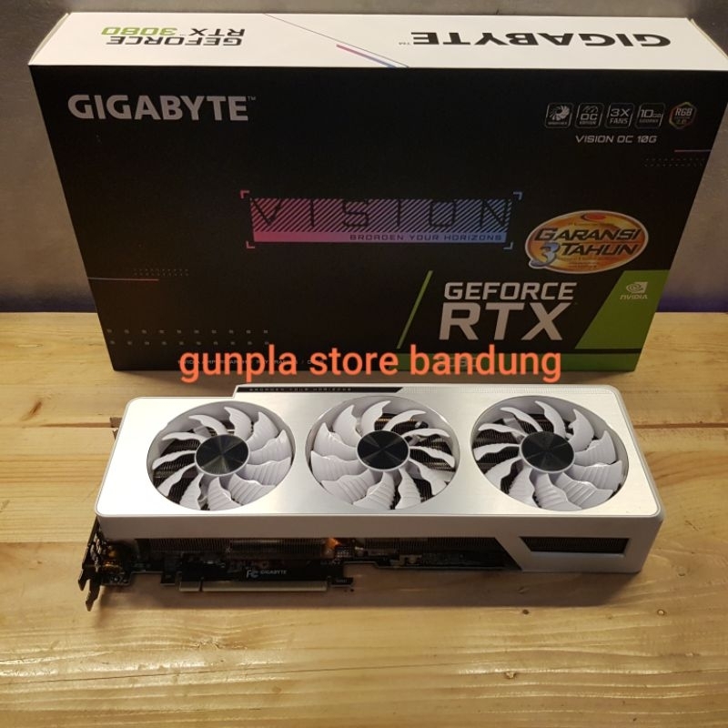 Jual VGA Nvidia Geforce Gigabyte RTX 3080 Vision OC white garansi pjg ...