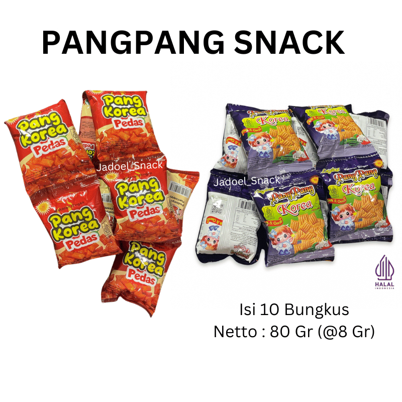 Jual Pangpang Snack 10 X 8 Gr Rasa Asin Gurih Caramel Manis | Snack ...