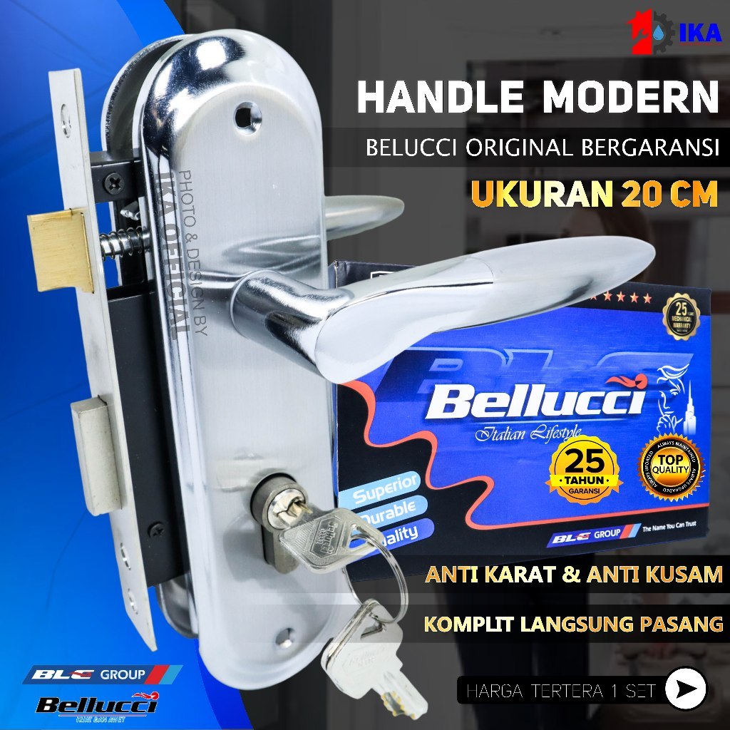Jual Kunci Pintu Tanggung Bellucci Asli Handle Sedang Bellucci Kunci ...