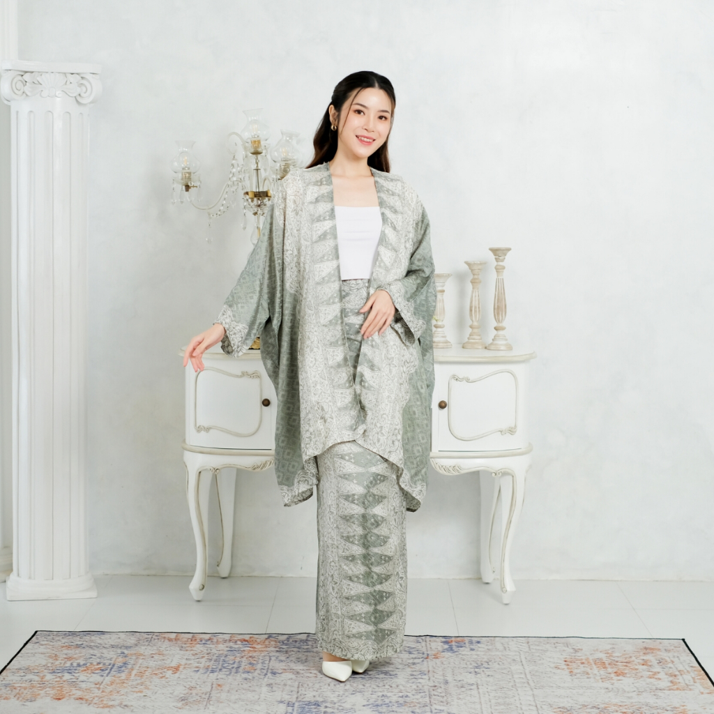 Jual KANIA Jupri Set Outer Kondangan dan Rok Lilit Batik Modern | Shopee Indonesia