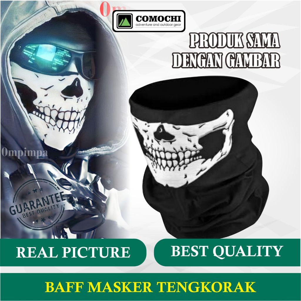 Jual Masker Baff Motor Bap Baf Mask Bandana Motif Tengkorak Rahang ...
