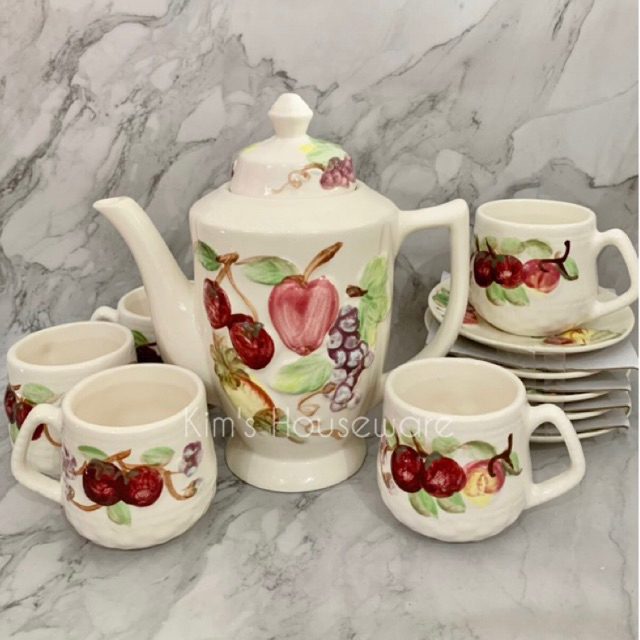 Jual Teko set/Cangkir set Nakato timbul 12pcs | Shopee Indonesia