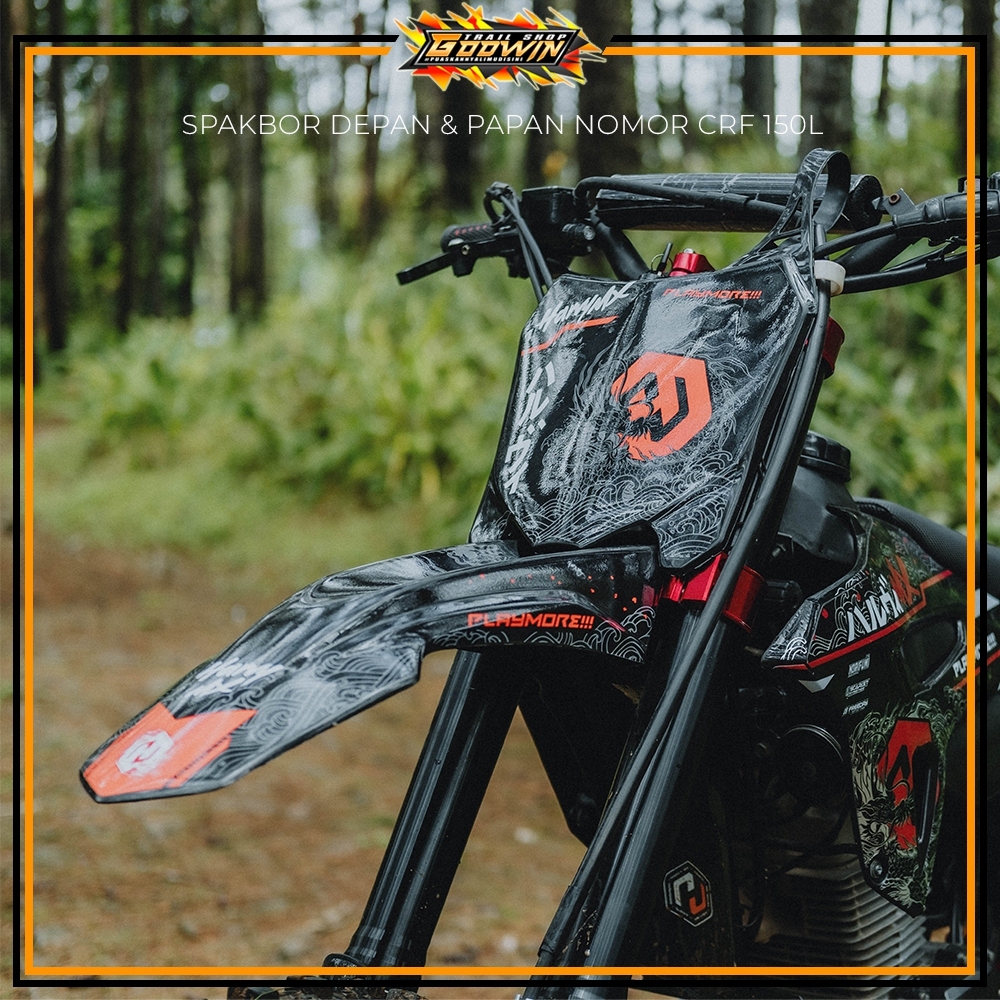 Jual Spakbor Slebor Depan Papan Nomer Plat Nomor HARVY MX CRF 150L ...