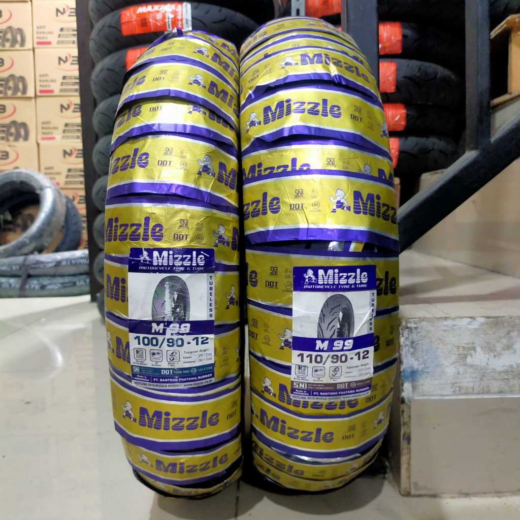 Jual Paket Ban Motor Mizzle M99 100/90-12 Dan 110/90-12 New Scoopy ...