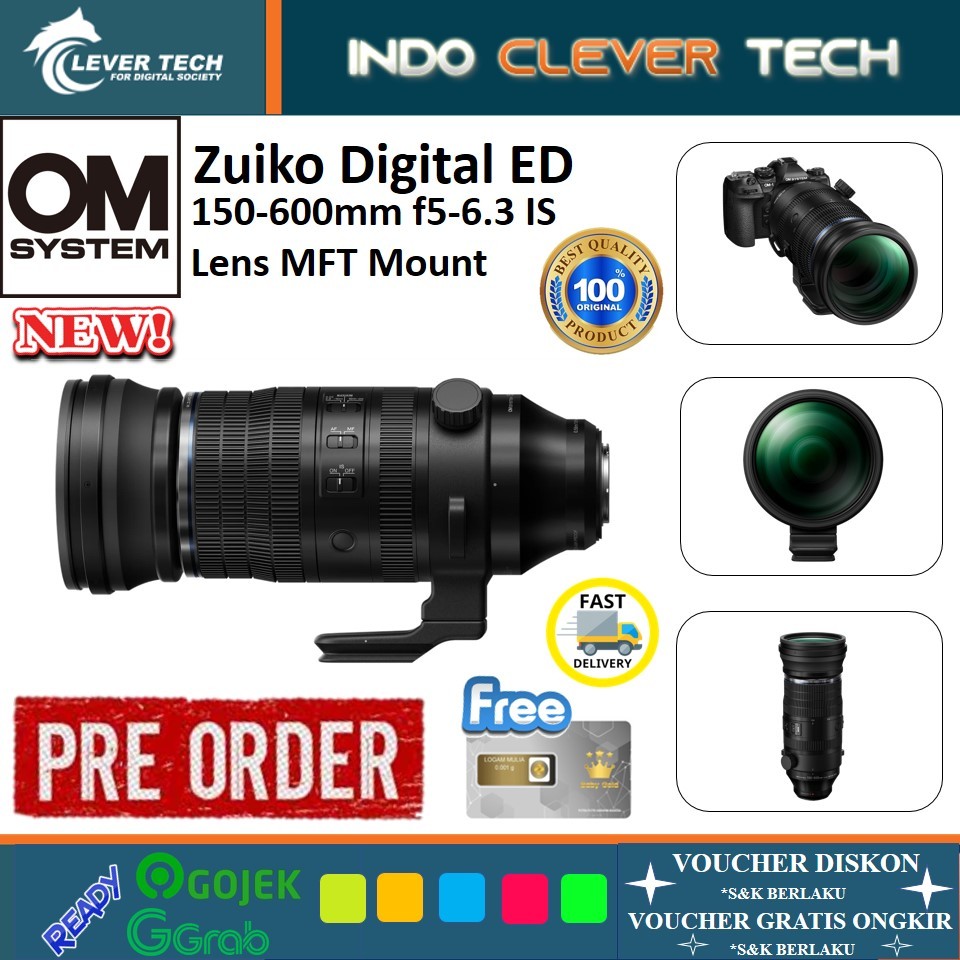 Jual OM SYSTEM M. Zuiko Digital ED 150-600mm f5-6.3 IS Lens MFT Mount | Shopee Indonesia