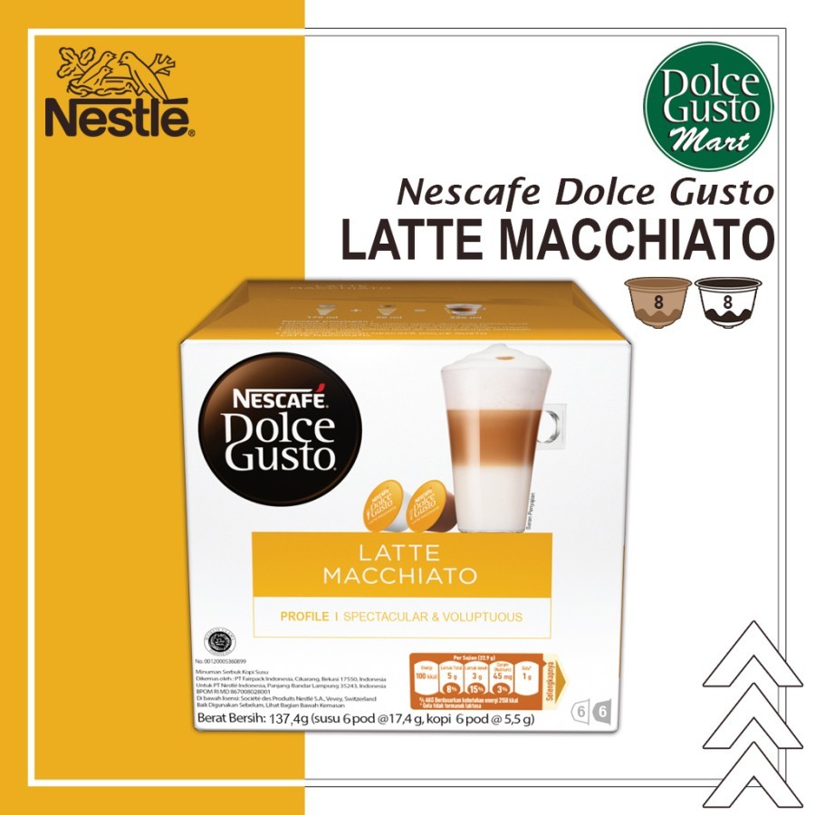 Jual Capsule Nescafe Dolce Gusto Box Kopi Kapsul Original Nestle LATTE ...