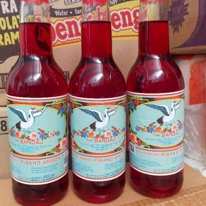 Jual Sirup cap Bangau | Sirup Bangau Merah Rasa Pisang Ambon Botol ...