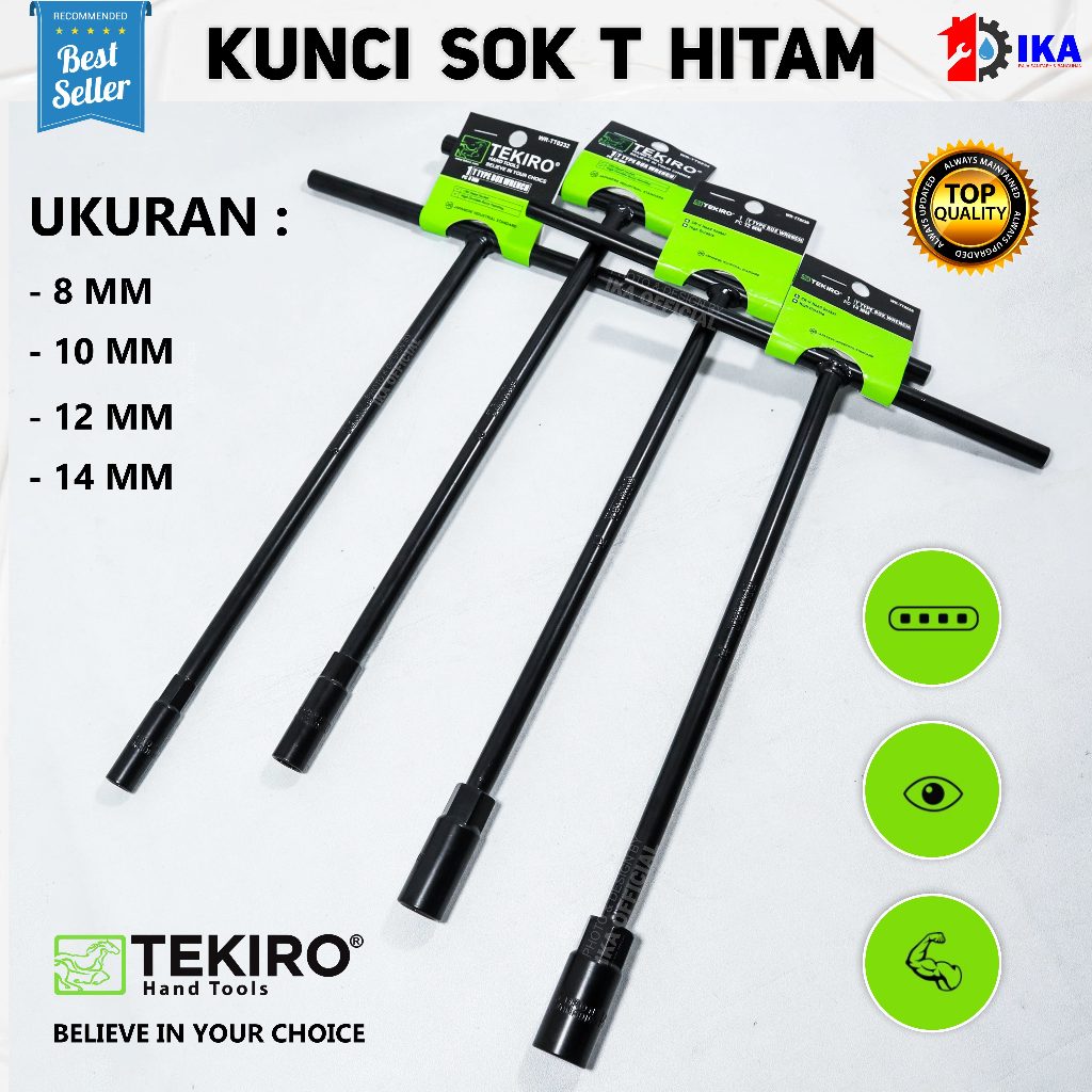 Jual Tekiro Kunci Sok Sock Shock T - Kunci T Tekiro Pilih Ukuran 8 10 12 14 mm Tekiro Kunci sok ...