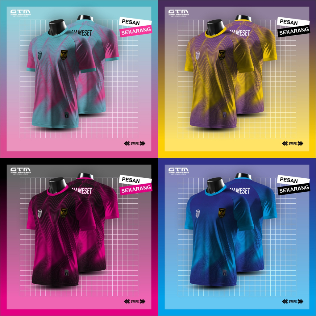 Jual JERSEY BAJU KAOS OLAHRAGA LARI RUNNING VOLLY BADMINTON GYM FITNESS ...