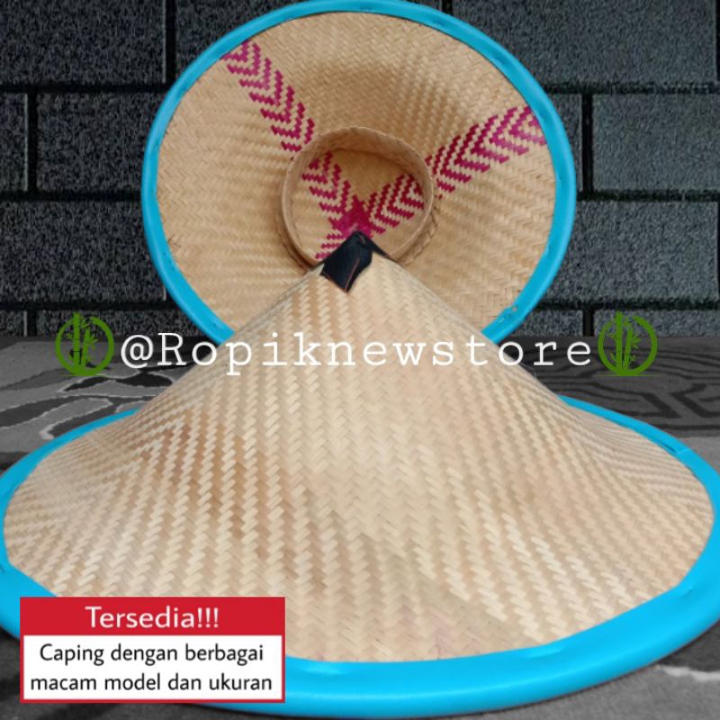Jual [ GROSIR ]Topi caping bambu/Caping/Topi petani/Tudung cetok ...
