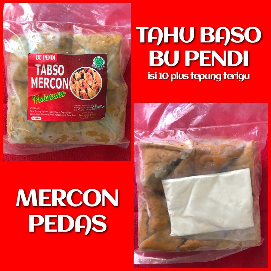 Jual Tahu Baso Bu Pendi Mercon Pedas [isi 10] | Shopee Indonesia