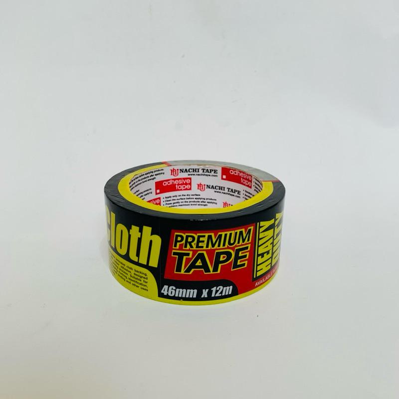 Jual Lakban Jilid NACHI Cloth TAPE 1 Inch 46mm x 12m Hitam | Shopee ...