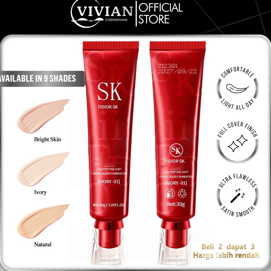 Jual Serbu Update YZS Foundation Full Coverage Concealer Liquid concealer BB Cream Instant Age ...