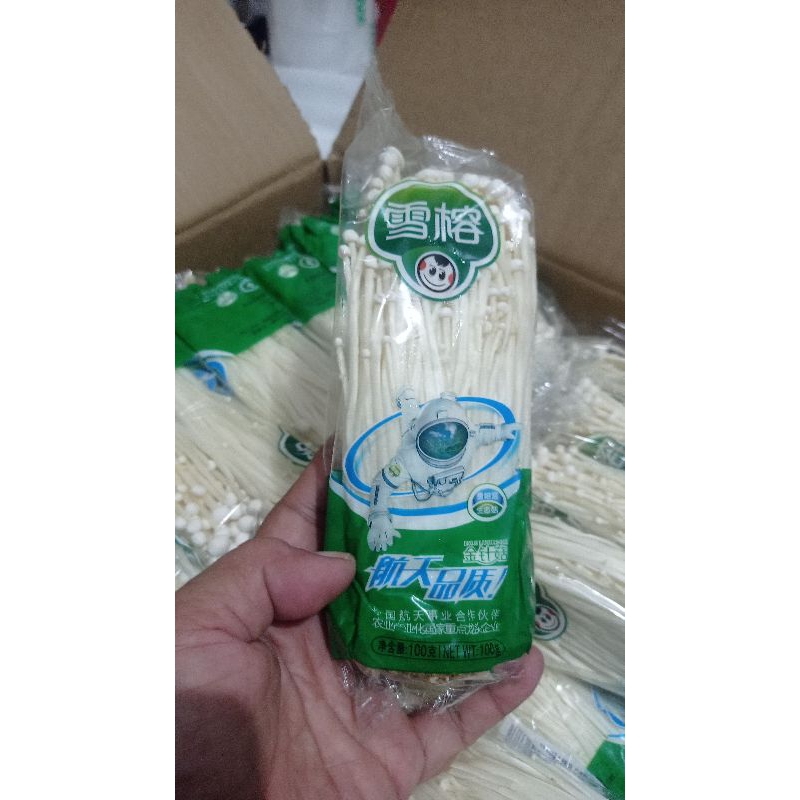 Jual Jamur Enoki bungkus hijau 100 gr | Shopee Indonesia