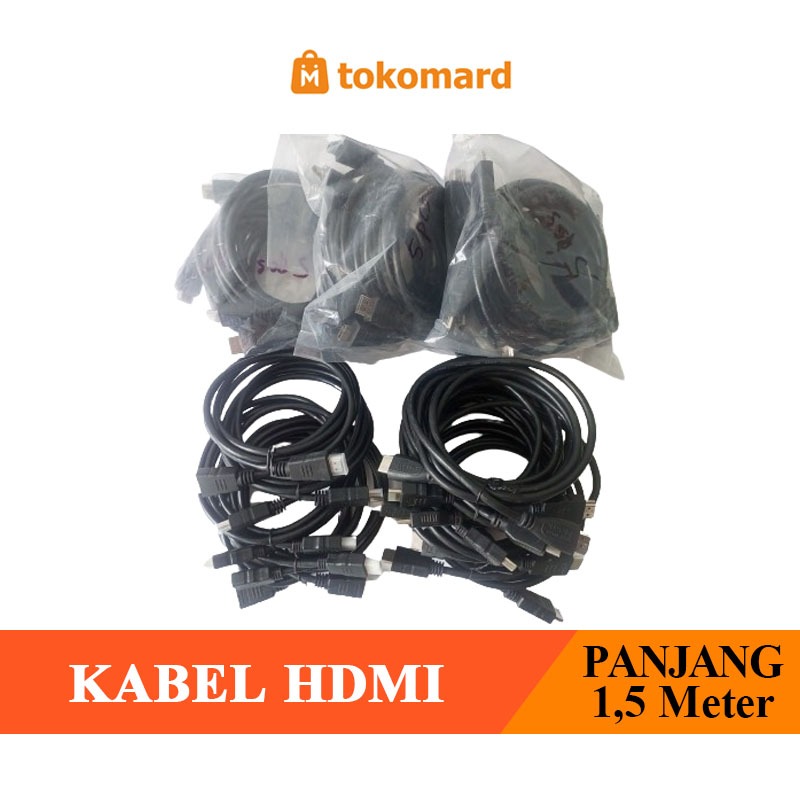 Jual Kabel HDMI Panjang 1,5 Meter Copotan / HDMI High Speed HD1080 ...