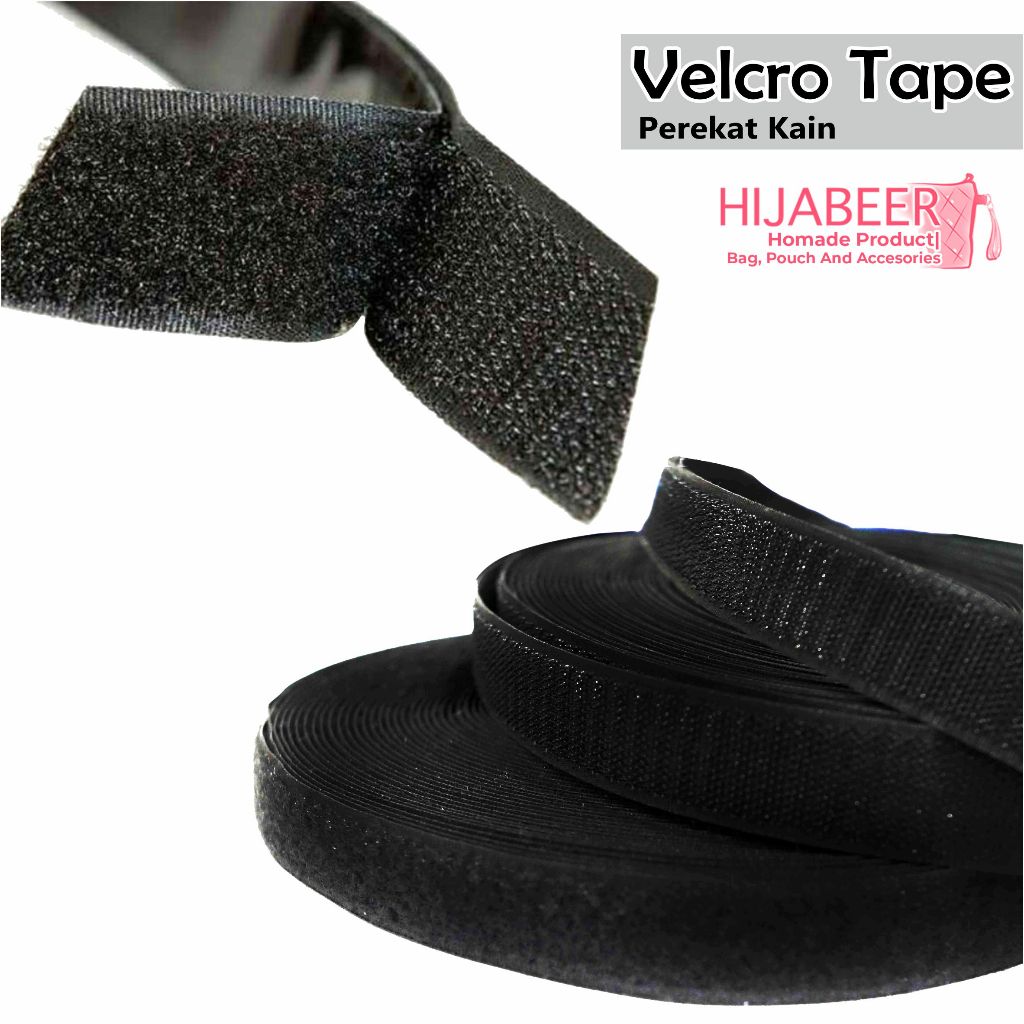 Jual Velcro Tape Perekat Kain 2,5cm Aksesoris Tas dan DIY - Meteran ...