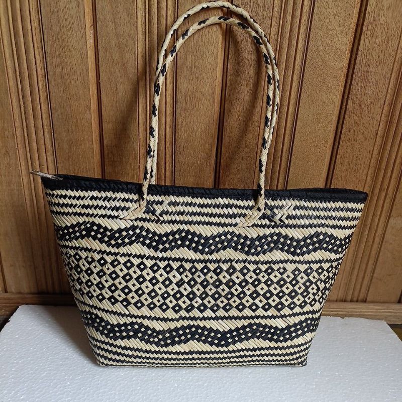 Jual Tas Tote Bag Rotan Lengkap Puring Tas Wanita Handmade Kalimantan ...