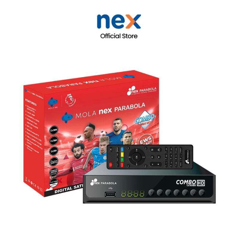 Jual RECEIVER NEX PARABOLA COMBO MERAH | Shopee Indonesia