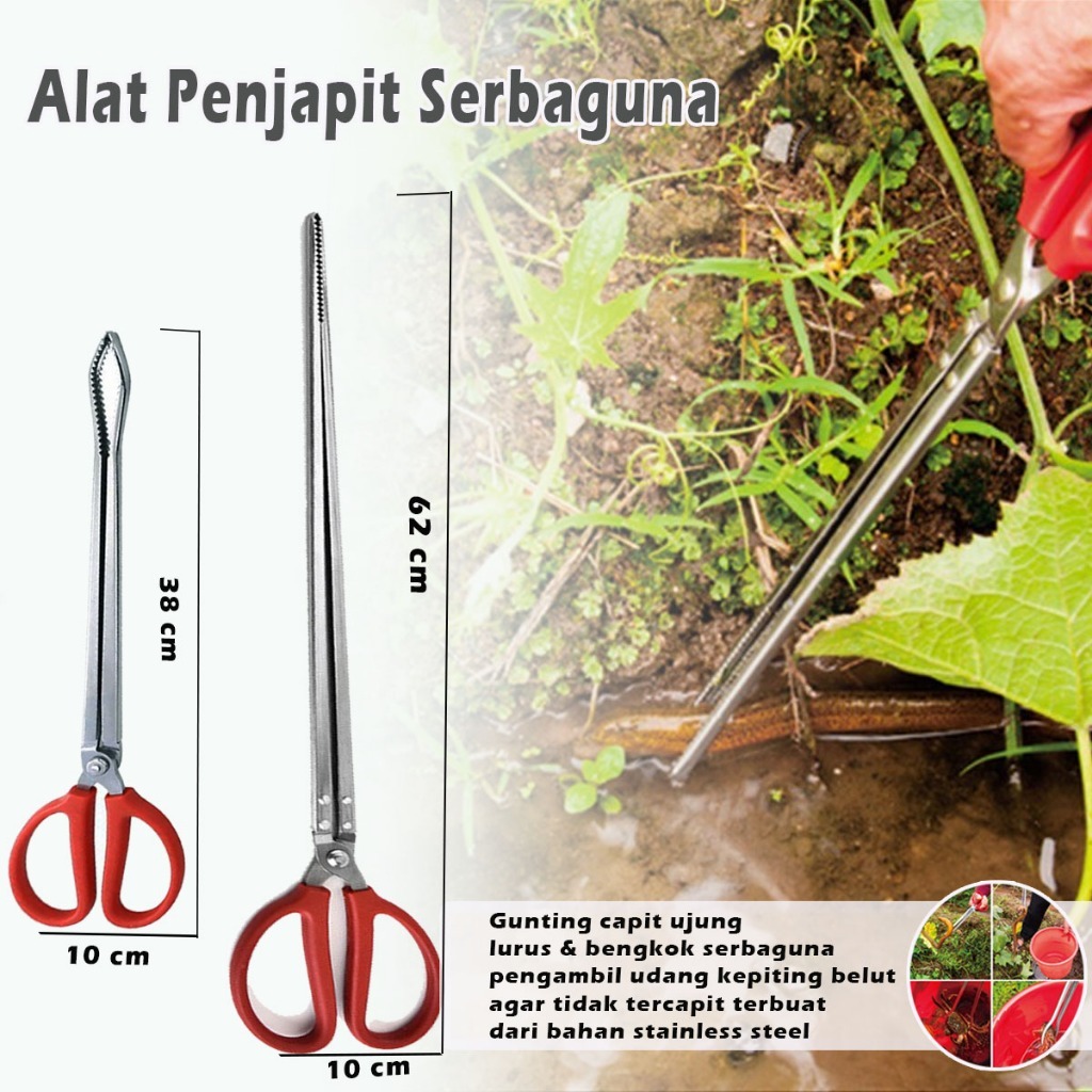 Jual ideku Gunting Capit Alat Capit Lele Belut lopster Stainless Steel ...
