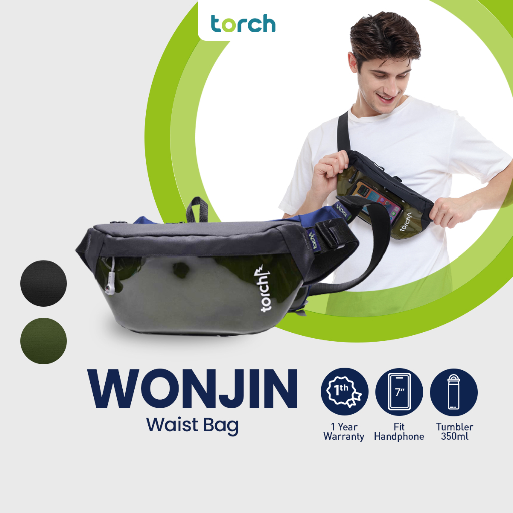 Jual TORCH Wonjin Tas Pinggang Selempang Konser Ringan Anti Air Pria ...
