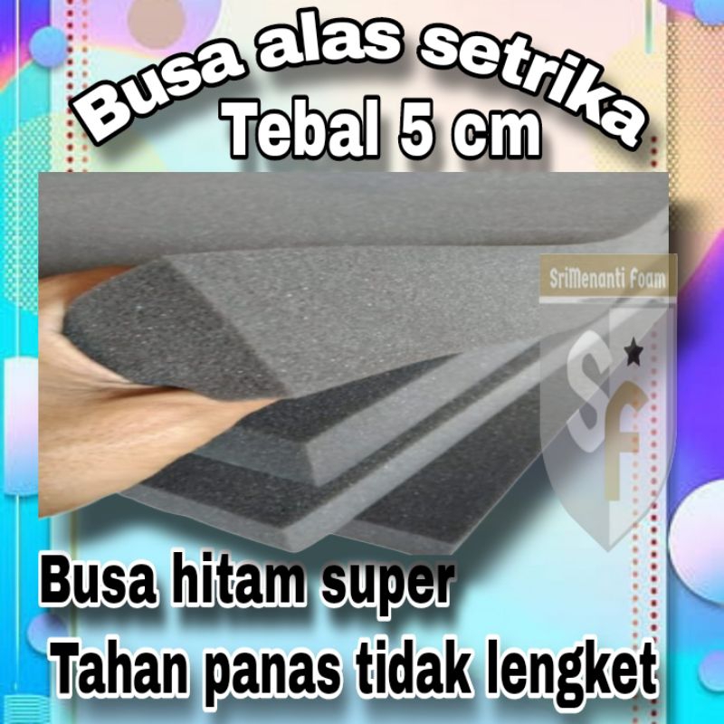 Jual Busa alas setrika/busa lembaran/busa alas gosok/BUSA HITAM/tebal ...