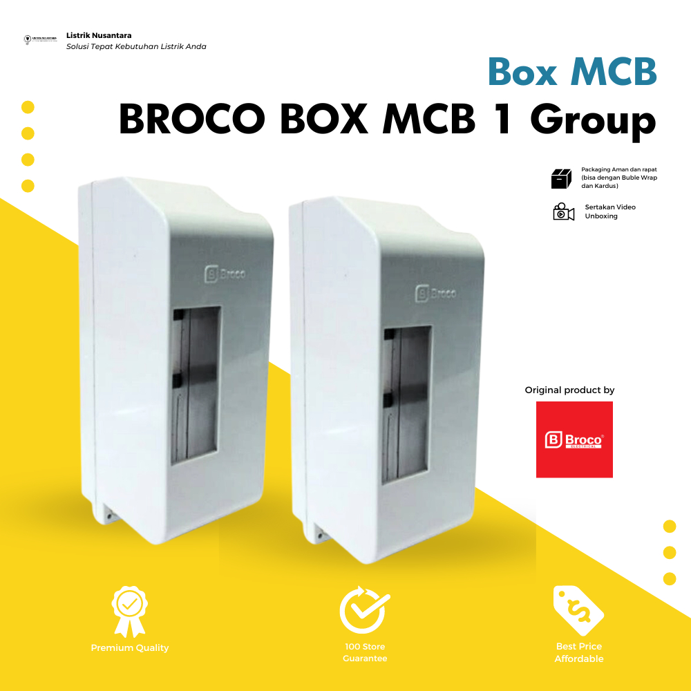 Jual Box MCB 1 Group Module Outbow OB Putih Box Tembok Broco Dexta | Shopee Indonesia