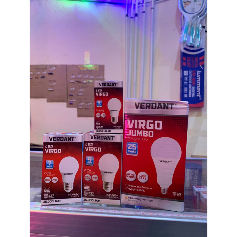 Jual LAMPU LED VERDANT VIRGO PUTIH 3WATT 5WATT 7WATT 9WATT 11WATT ...