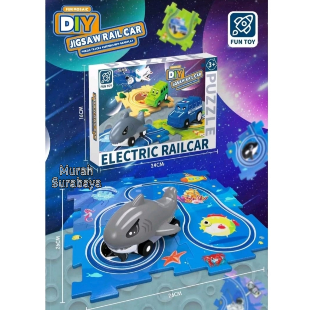 Jual Mainan Electric Rail Car DIY Track Lucu Jigsaw 877 3B | Permainan ...
