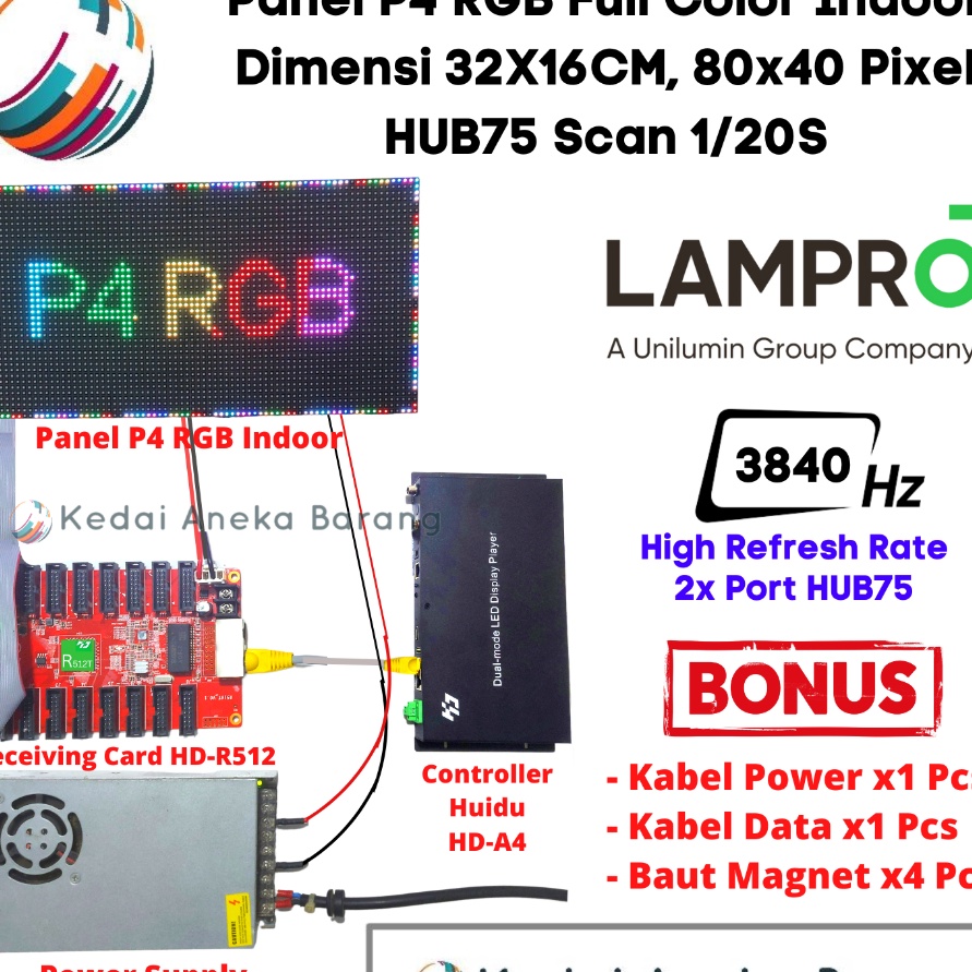 Jual MEGA SALE Panel Module Modul LED P4 Running Text SMD RGB Indoor ...