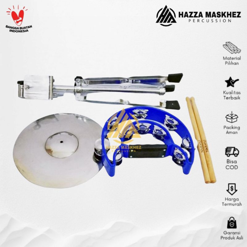 Jual PAKET KOMPLIT Stand Cymbal Markis Simbal Rebana Hadroh Marawis 1 ...