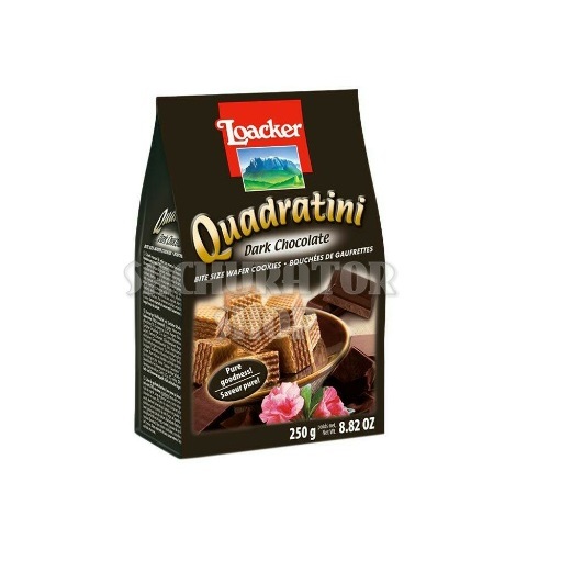 Jual Loacker Quadratini Wafer Coklat Dark Chocolate 250 Gr | Shopee ...