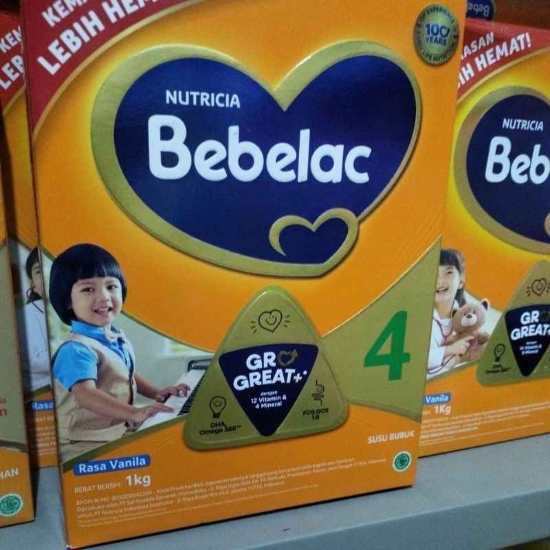 Jual Bebelac 3 & 4 Susu Pertumbuhan Bubuk 1000gram Box Orange Exp 2025 ...