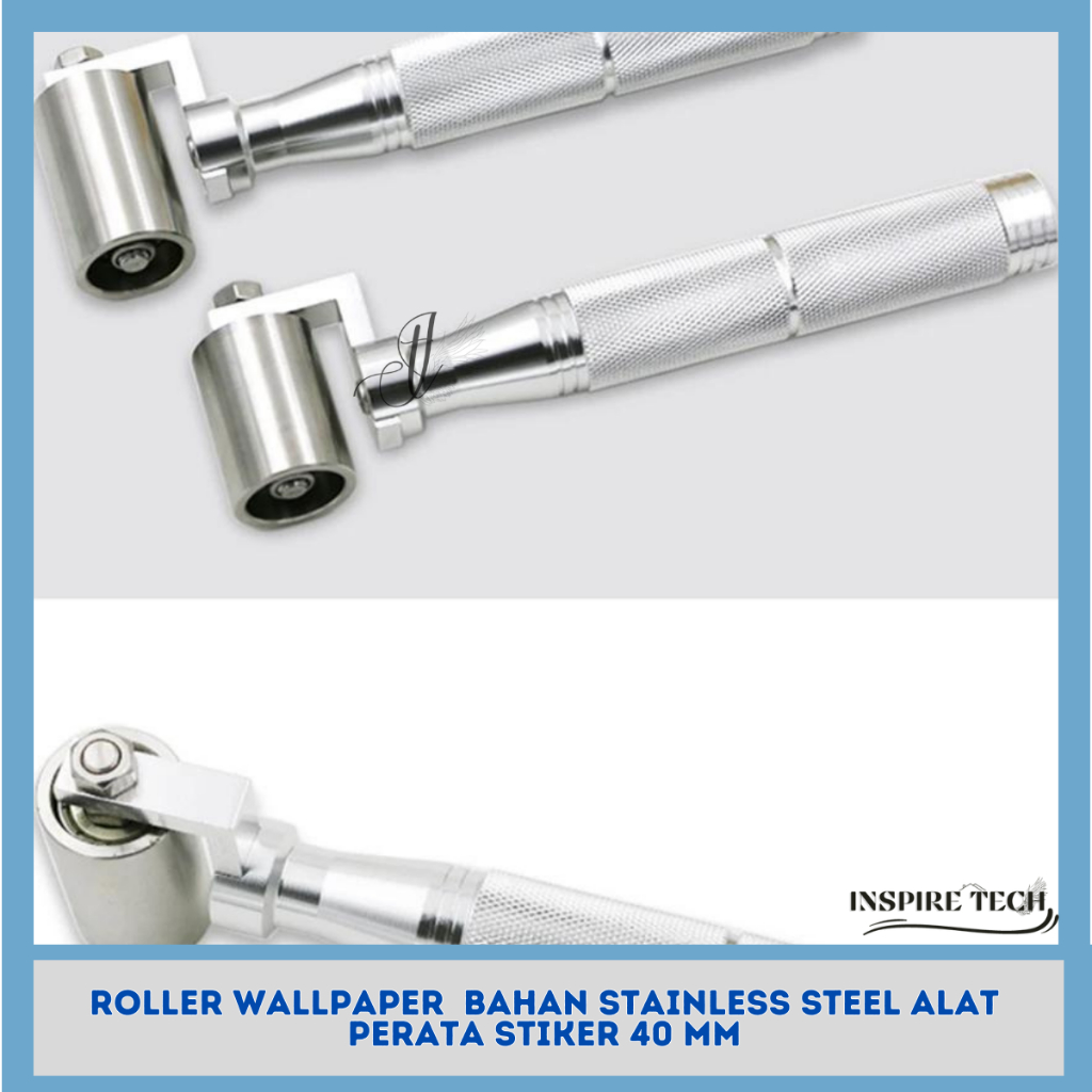 Jual Roller Wallpaper Stainless Steel Alat Perata Stiker 40 MM | Shopee ...