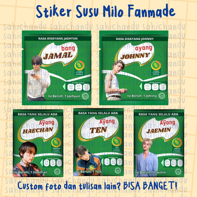 Jual [Pre-Order] Stiker Milo untuk freebies konser Kpop NCT/WayV ...