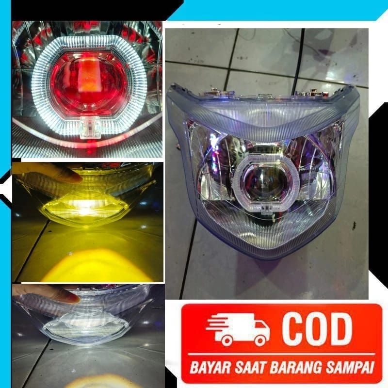 Jual Reflektor lampu depan BEAT POP PLUS ALA ALA BILED 2,5 INCHI ...