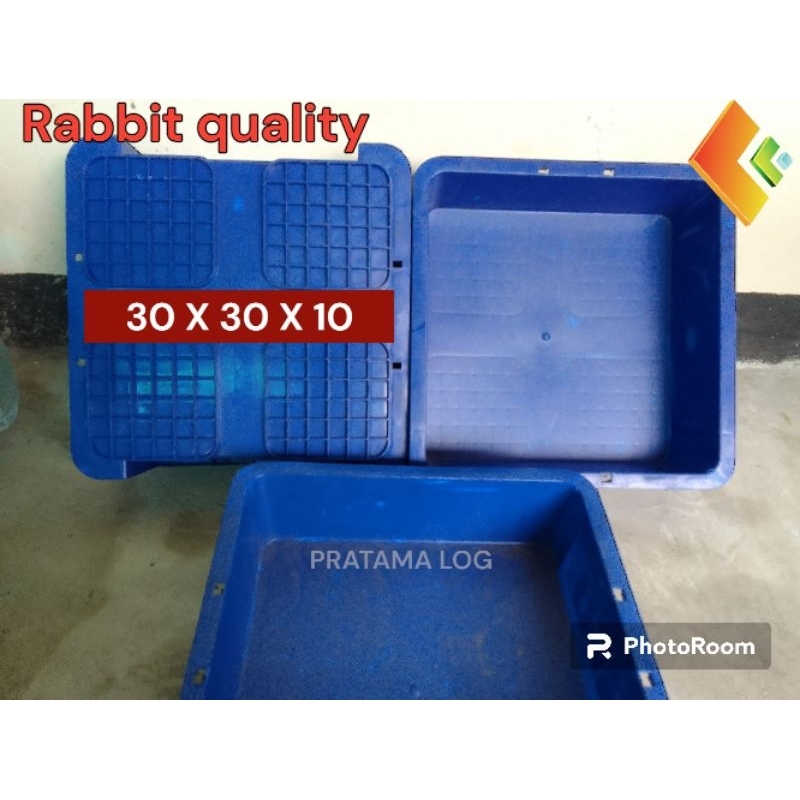 Jual Box kontainer bekas merk rabbit (30x30x10cm) | Shopee Indonesia