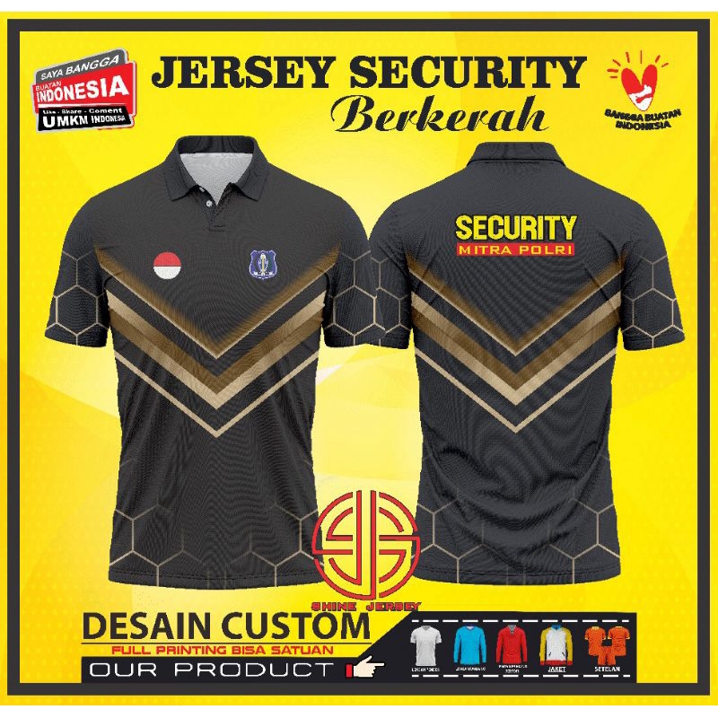 Jual JERSEY SECURITY BERKERAH | Shopee Indonesia