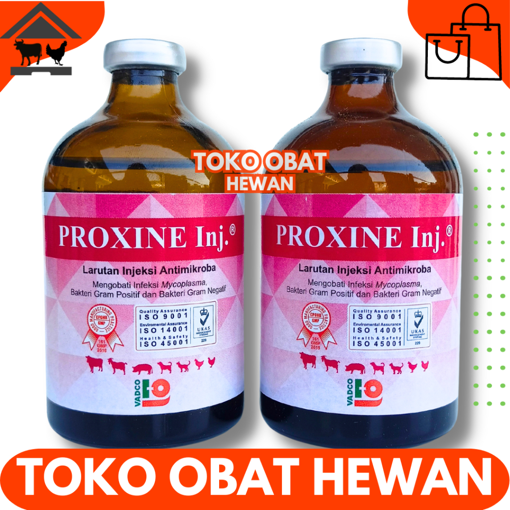 Jual PROXINE INJ 100ML - Enrofloxacin Hewan Antibiotik Pernafasan ...